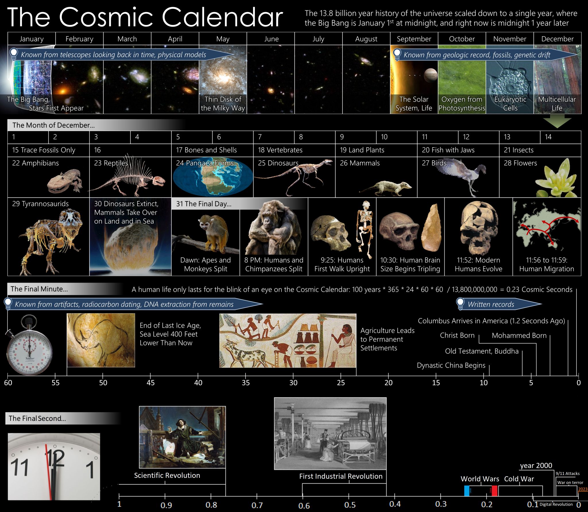 Cosmic Calendar - Em's World
